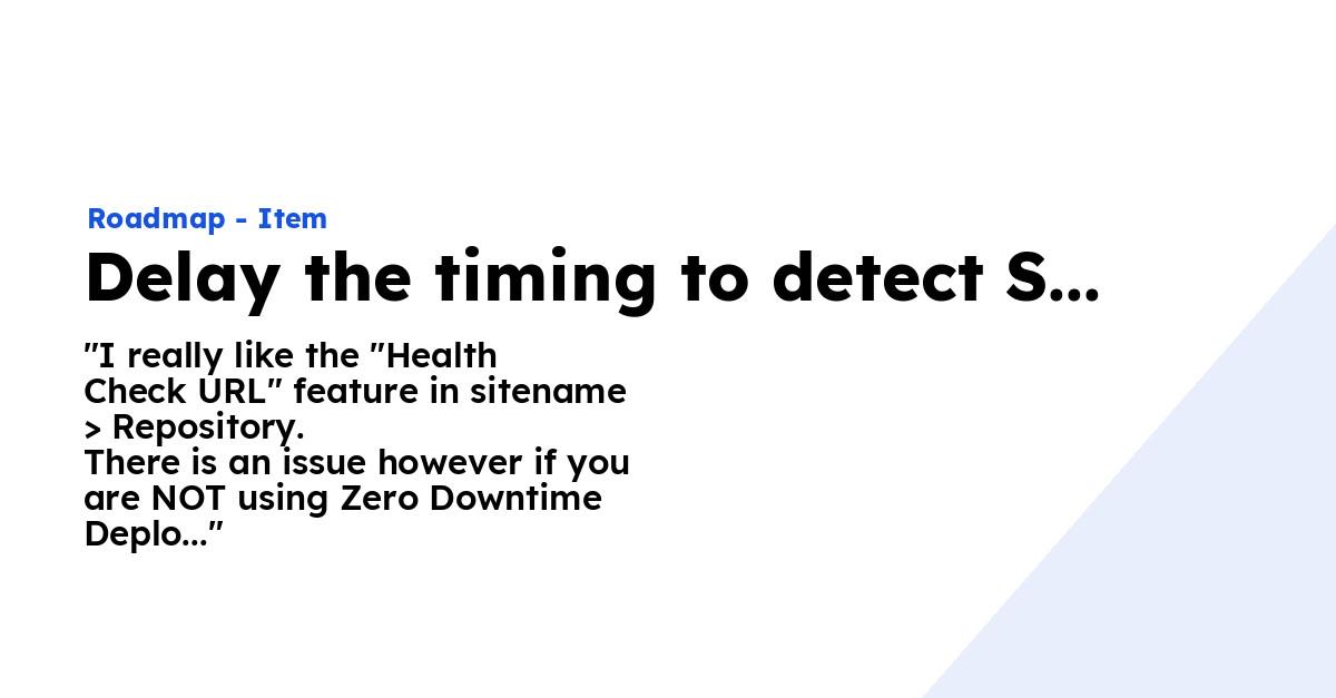 Delay The Timing To Detect Site Connection Errors Ploi Roadmap 6526