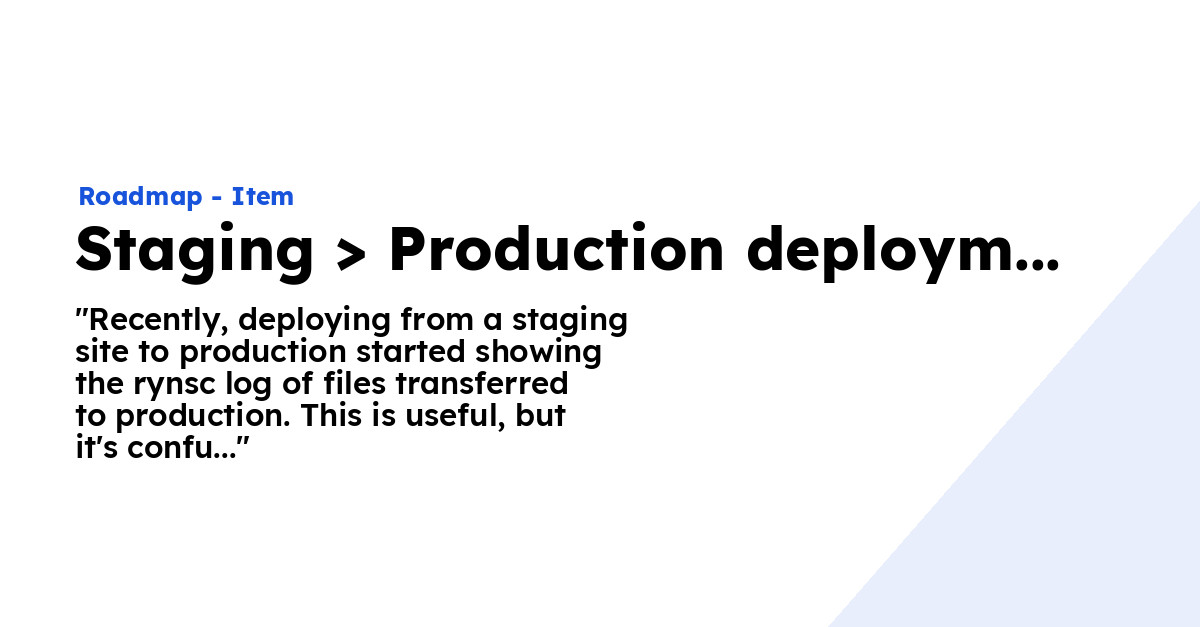 Staging > Production deployments should show the deployment log - Ploi ... Staging > Production deployments should show the deployment log - Ploi ...